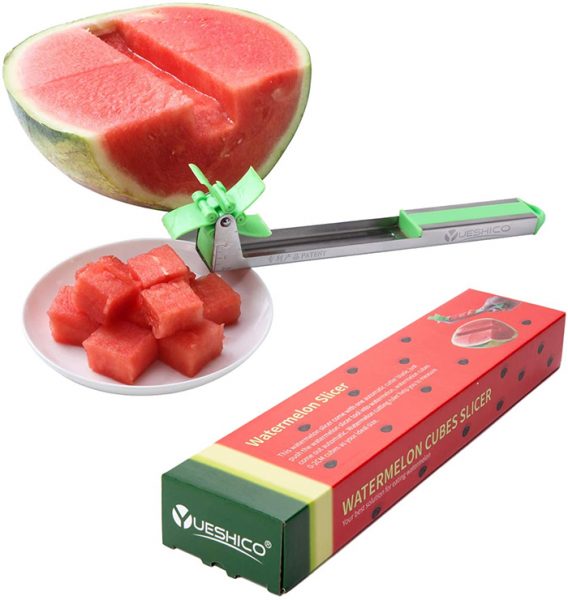 This Windmill Cutter Slices Watermelon Into Neat Little Cubes With Ease