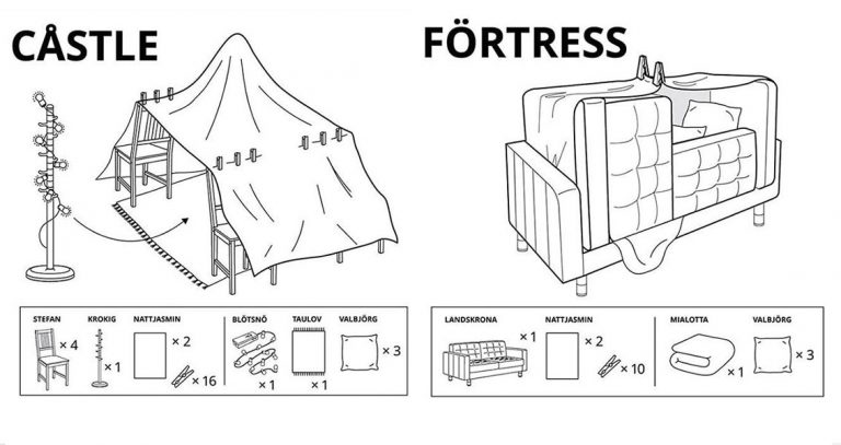 IKEA Shows You How To Make 6 Epic Furniture Forts At Home