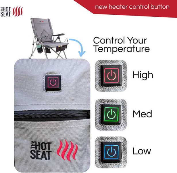 There's A Heated Folding Chair That's Perfect For Camping And Keeping ...