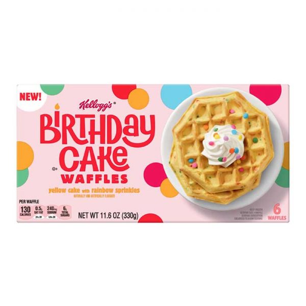 Kellogg’s Has Released New Birthday Cake Waffles That Are Made Of ...
