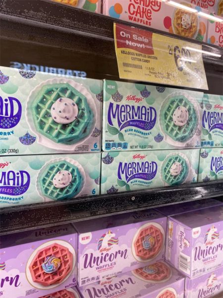 Kellogg’s Unicorn And Mermaid Waffles Are Blue Raspberry And Cotton ...