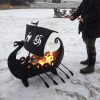 Set Yourself Up For The Winter With A Viking Ship Fire Pit