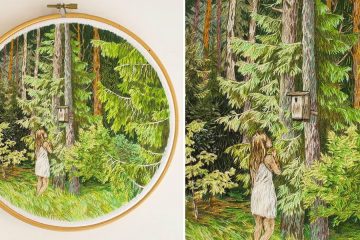 Artist Rachel Crisp Creates Stunning Embroidery Art Of Dinosaur Fossil ...