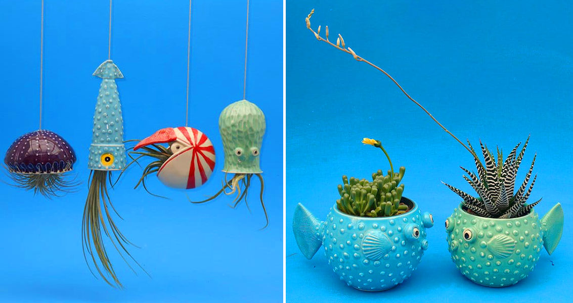 These Ocean Creature Planters Are A Cute Way To Showcase Your Plants