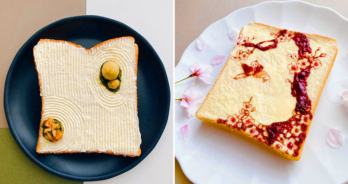 Inspired By Japanese Traditions 'Sasamana' Creates Art Using Toast As ...