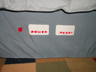 Cathryn Turns Bed Into Giant Nintendo Game Console With Her DIY Bedding Set