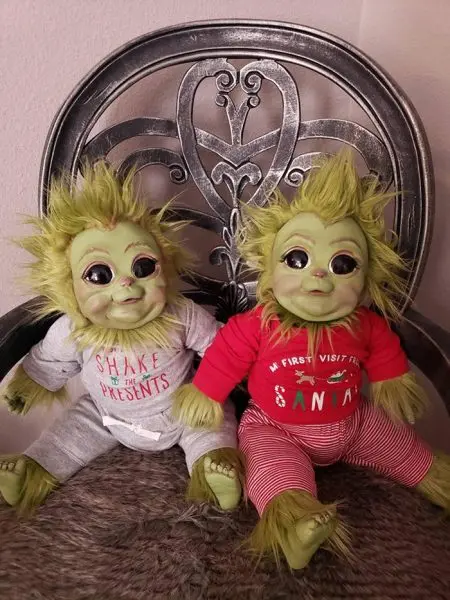 These Realistic Baby Grinch Dolls Are A Cute Addition To Your Christmas ...