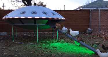 Man Builds UFO Chicken Coop And Posts The Video Online