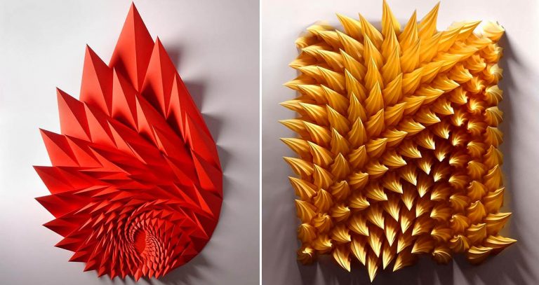 Artist Pippa Dyrlaga Creates Incredible Paper Art Using Single Sheets ...