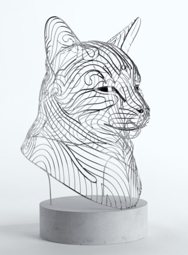 Artist Martin Debenham Creates Beautiful Sculptures Using Steel Wire