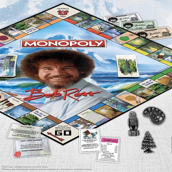 There's Now A Bob Ross Monopoly Version For A More "Peaceful" Spin On ...