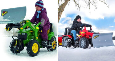 There's A Pedal Powered Snow Plow For Kids That Actually Does A Good ...