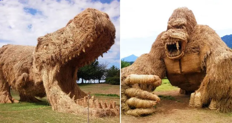 People Create Giant Straw Sculptures At Japan’s Annual Wara Art Festival