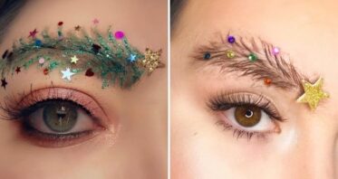 People Are Turning Their Eyebrows Into Mini Christmas Trees This Year