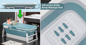 This Folding Portable Bathtub Means You Can Have A Bath Anywhere You Want