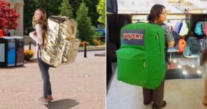 Get A Giant Backpack So You Can Pack The Whole House When Camping