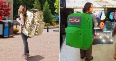Get A Giant Backpack So You Can Pack The Whole House When Camping