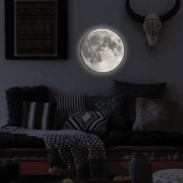This Moon Mirror Night Light Is A Mirror By Day And Glowing Moon At Night