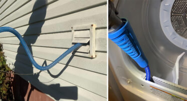 The Dryer Vent Cleaner Vacuum Hose Attachment Makes Cleaning Easy
