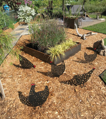These Cute Metal Chickens Make A Great Addition To Any Garden