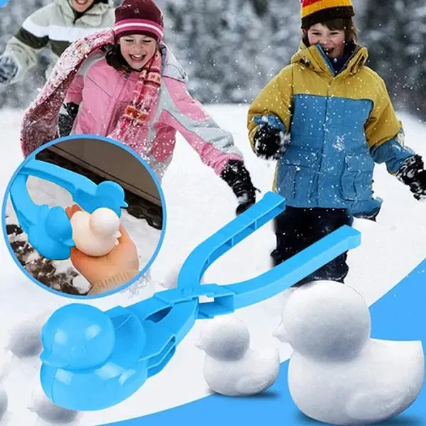 Build An Army Of Snow Ducks With This Duck-Shaped Snowball Maker