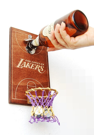 This Mounted Basketball Bottle Opener Slam Dunks Your Falling Bottle Caps