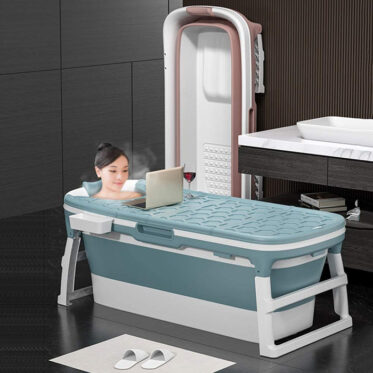 This Folding Portable Bathtub Means You Can Have A Bath Anywhere You Want