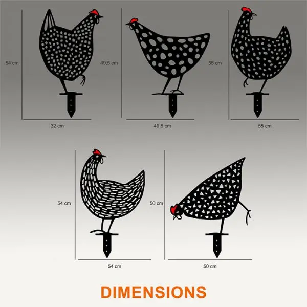 These Cute Metal Chickens Make A Great Addition To Any Garden