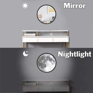 This Moon Mirror Night Light Is A Mirror By Day And Glowing Moon At Night