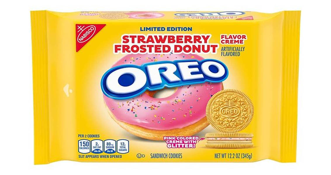 Oreo's New Strawberry Frosted Donut Flavor Is Filled With Pink Glittery ...