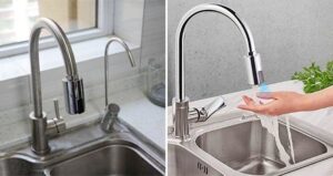 The Touchless Automatic Faucet Provides Hands-Free Sanitation In Your Home