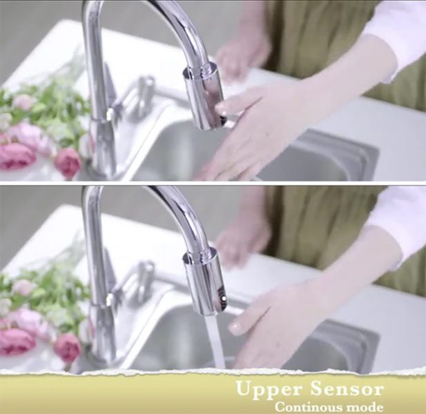 The Touchless Automatic Faucet Provides Hands-Free Sanitation In Your Home