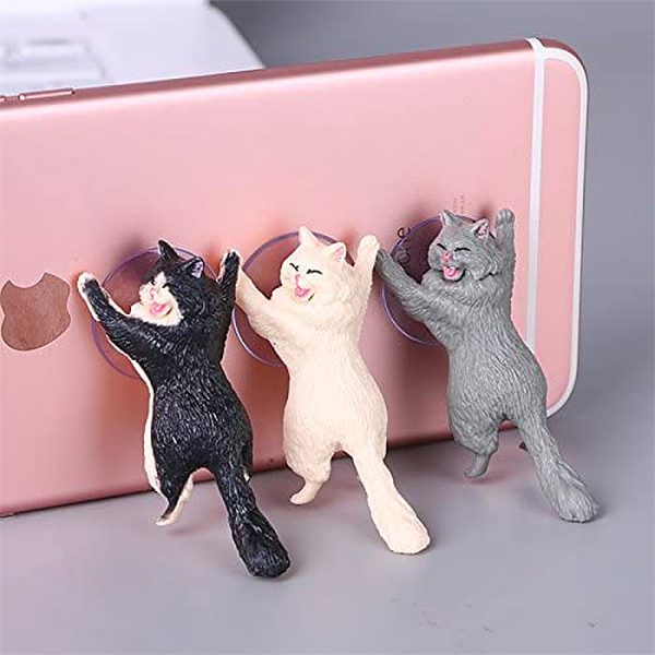 These Cute Cat Phone Holders Lend Their Paws To Hold Your Phone Up