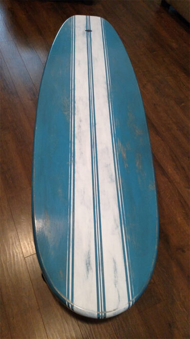 This Surfboard Coffee Table Will Give Your Home A Beach Vibe