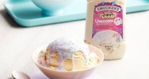 Smucker’s New Unicorn Magic Shell Gives Your Ice Cream A Cupcake Taste