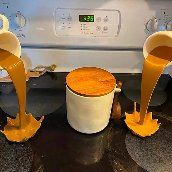 This Floating Coffee Cup Is A Stylish Addition To Anyone's Kitchen