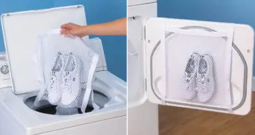 This Dryer Door Shoe Net lets You Dry Your Shoes Without Them Knocking ...