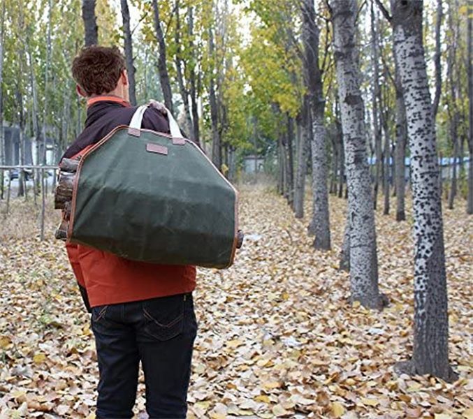 This Log Carrying Bag Makes Firewood Collecting A Breeze