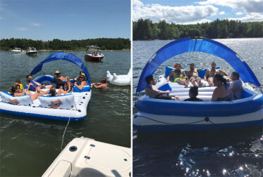This Floating Island Raft Lets You Chill With Up To 6 People On The ...