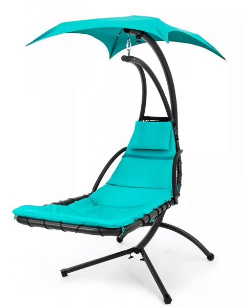 Relax In Style With This Hanging Curved Chaise Lounger