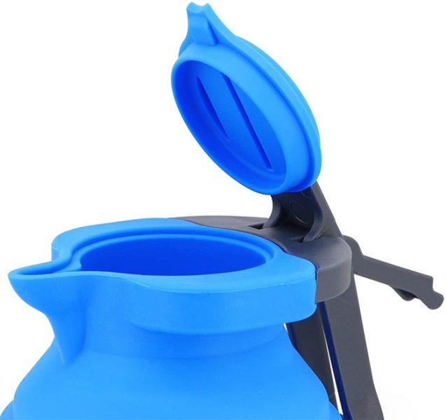 This Collapsible Camping Kettle Can Be Folded Down Flat For Easy ...