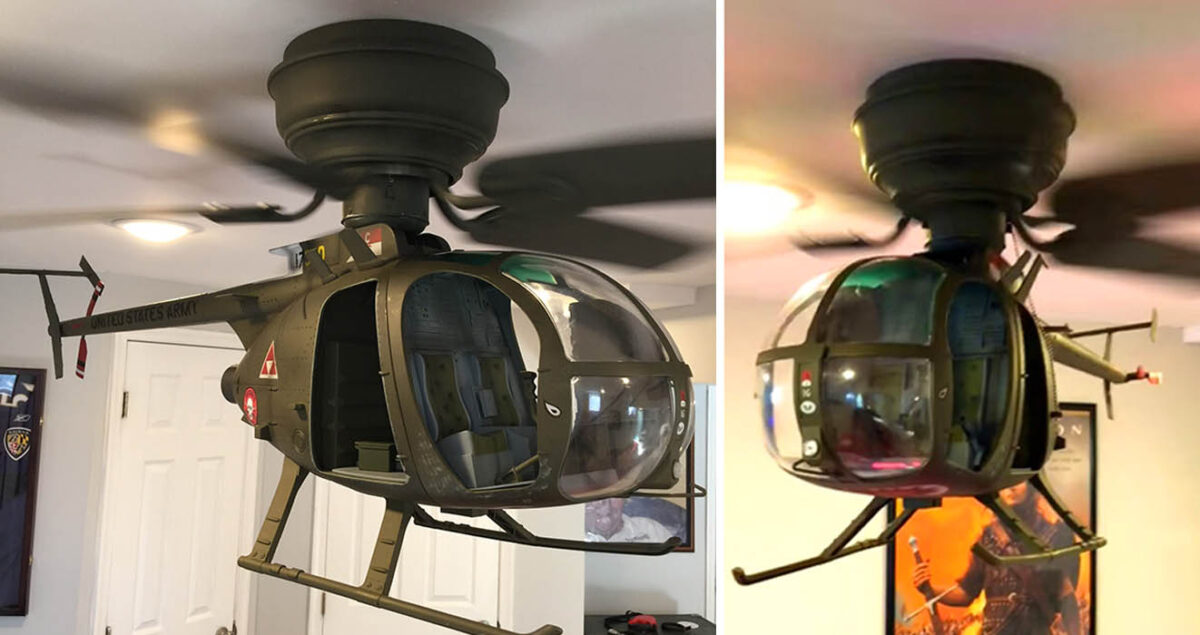DIY Helicopter Ceiling Fan