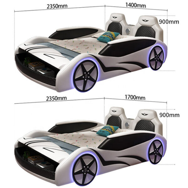 These Adult Race Car Beds Can Fit Queen & King Size Mattresses
