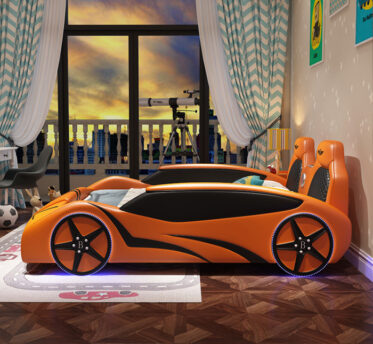 These Adult Race Car Beds Can Fit Queen & King Size Mattresses