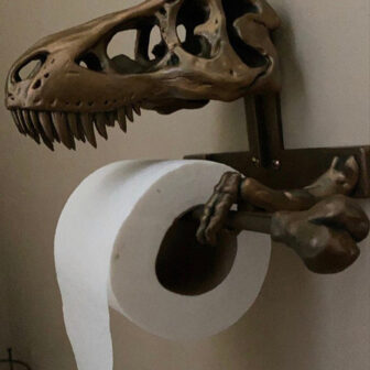 T-Rex Skeleton Toilet Paper Holder