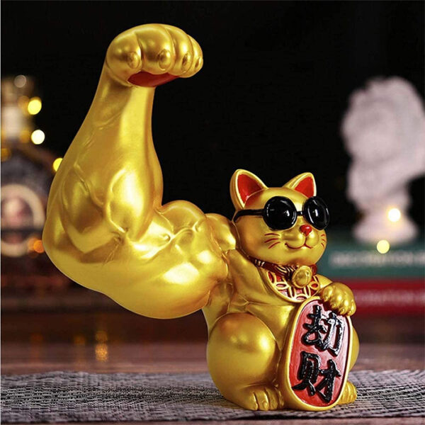 This (Maneki Neko) Waving Cat Statue Is Super Jacked