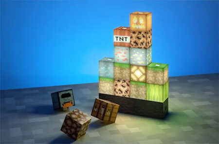 This Minecraft Block-Building Light Lets You Build Your Own Nightlight