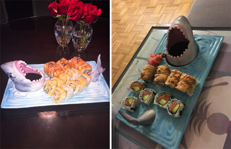 Serve Your Sushi In Terrifying Style With This Shark Attack Platter