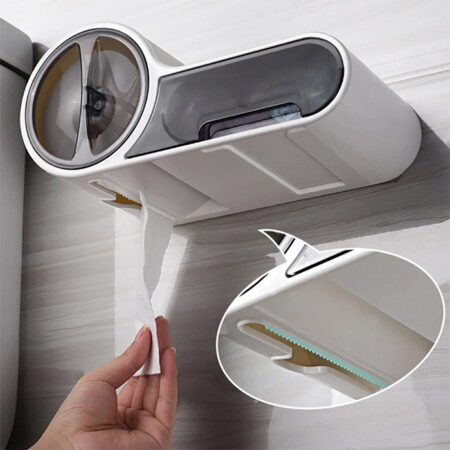 This Easy-To-Mount Multifunctional Toilet Paper Holder Comes With A ...