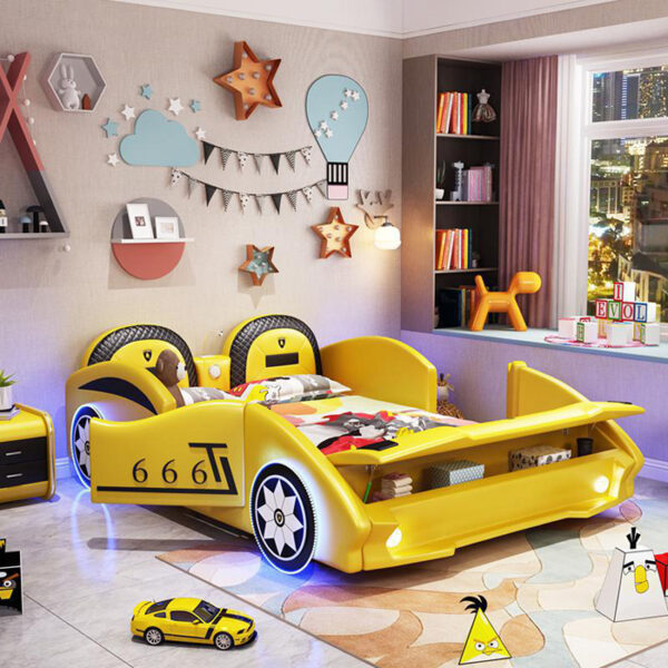 These Adult Race Car Beds Can Fit Queen & King Size Mattresses